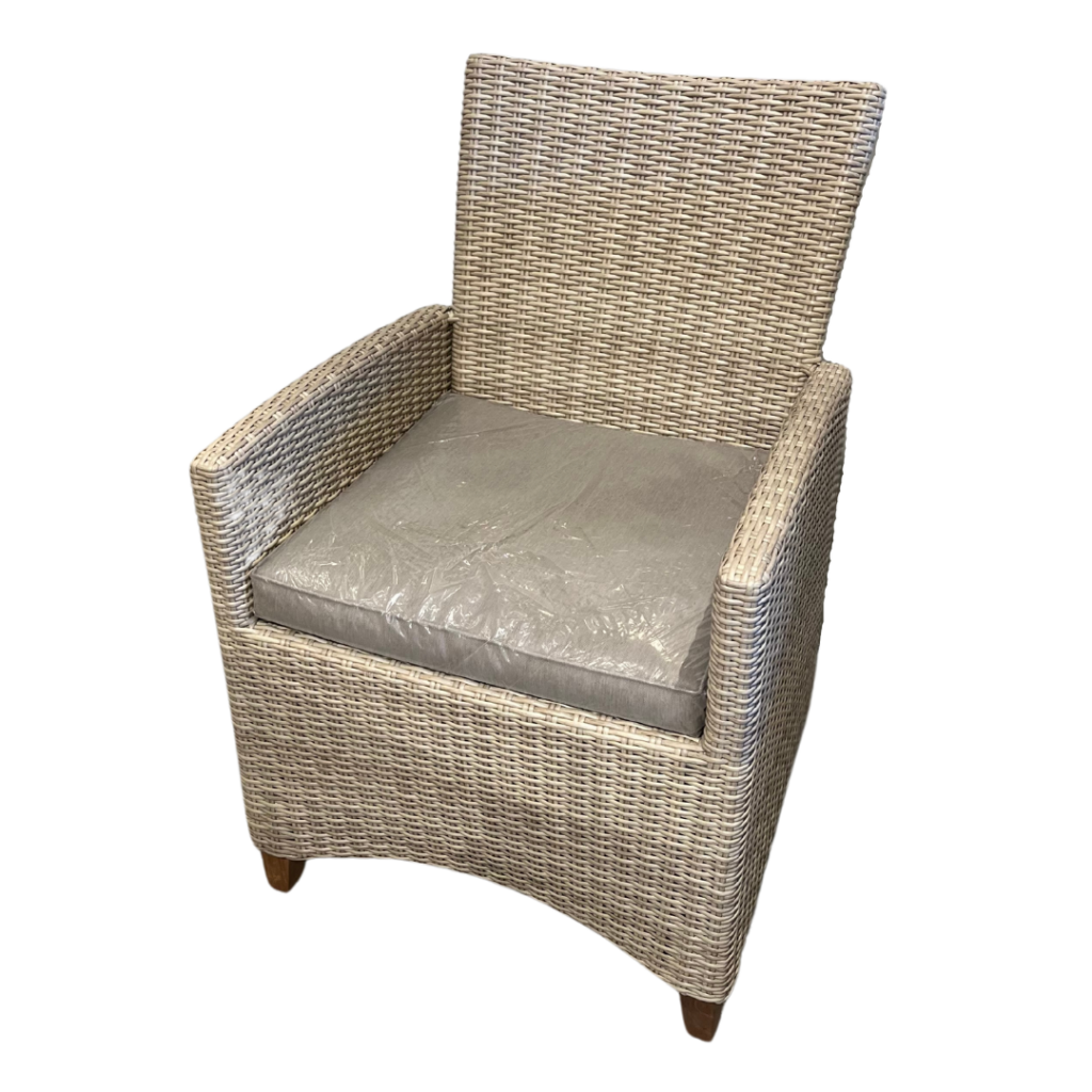 VENICE WICKER ARM DINING CHAIR - Fielder’s BBQ & Outdoor